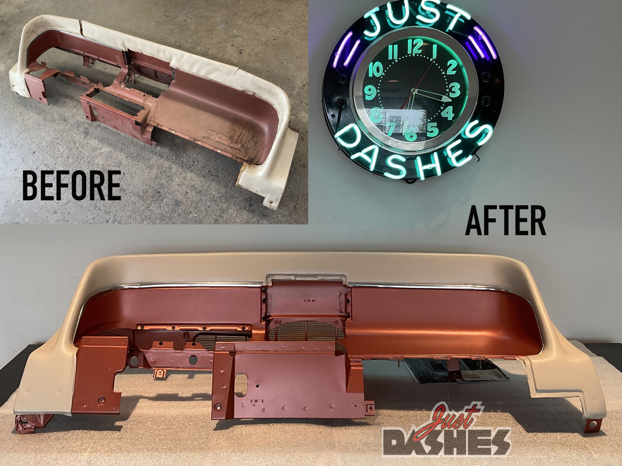 1965 Ford Thunderbird Two-Tone Dashboard Restoration | Just Dashes